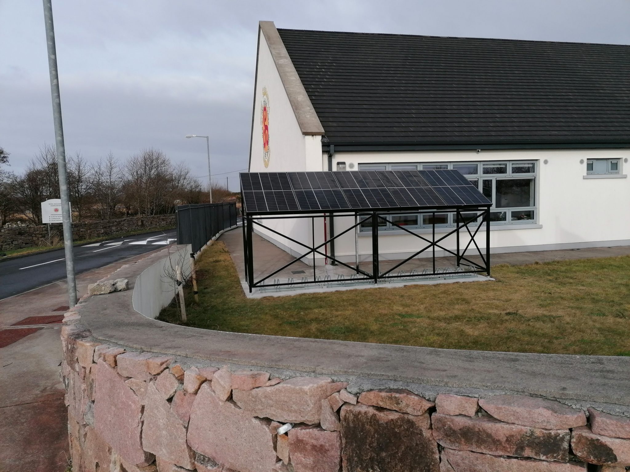 Sarria – Solar Powered Bike Shelter kit – Solar Structures Ireland