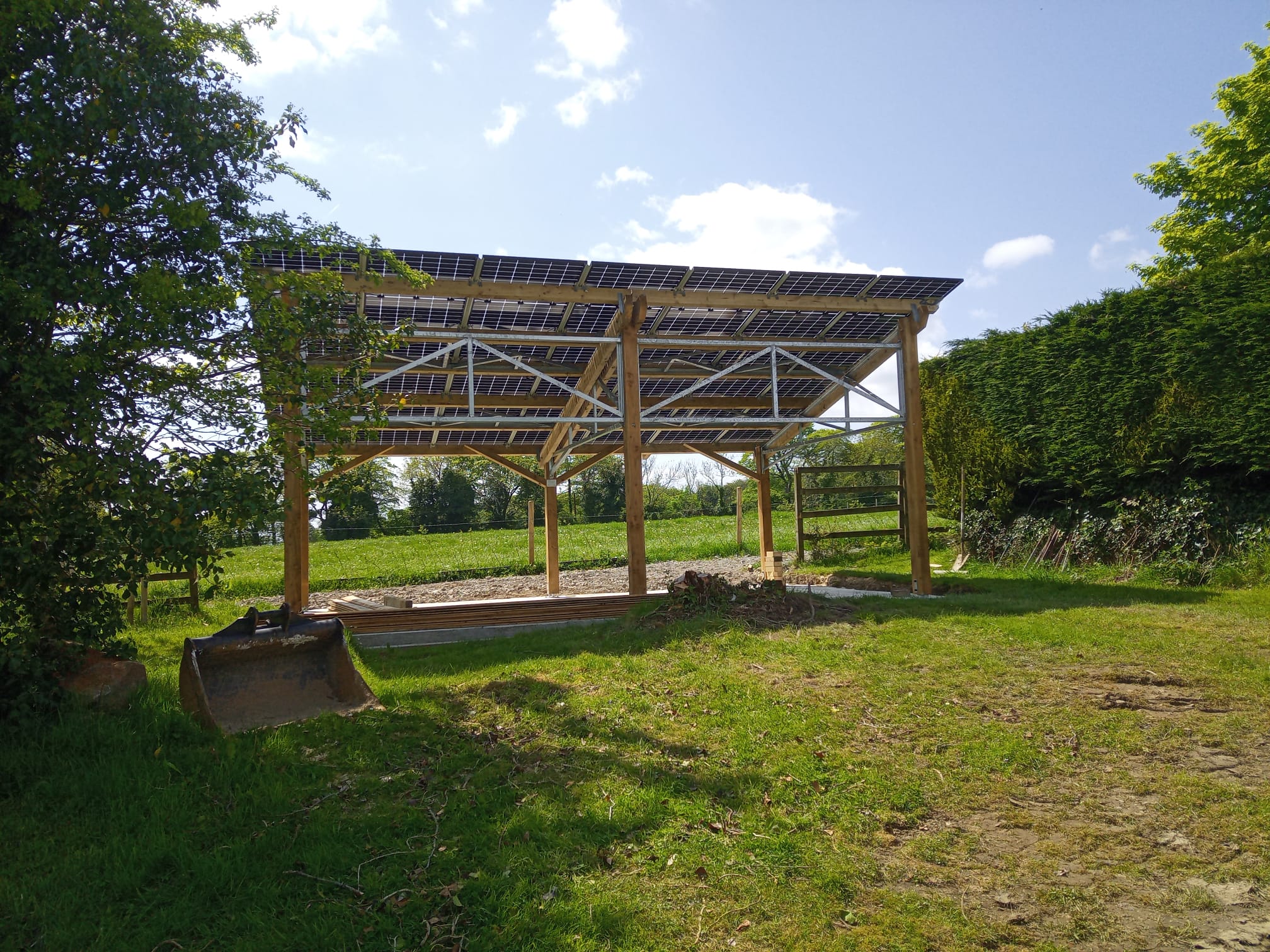 Farmyard PV structures – Solar Structures Ireland